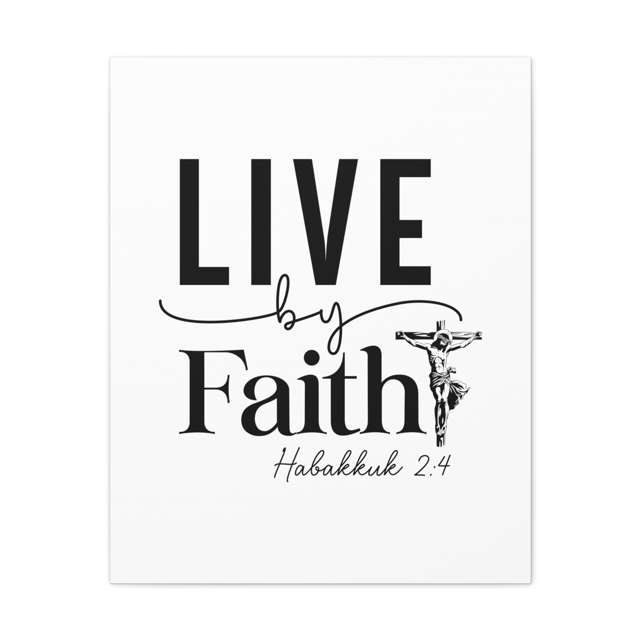 Scripture Walls Habakkuk 2:4 Live By Faith Bible Verse Canvas Christian ...