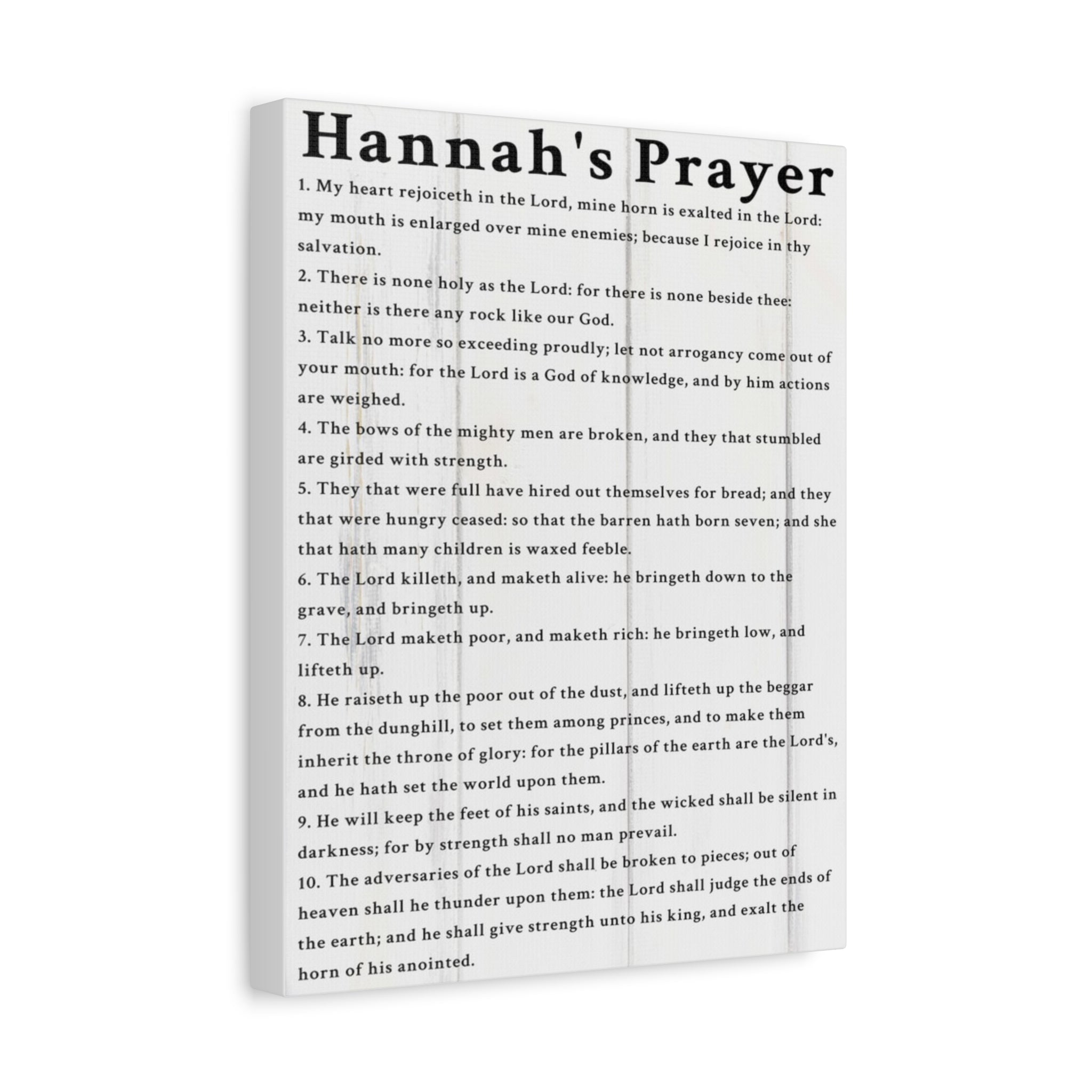 Scripture Walls Hannah's Prayer 1 Samuel 2:1–10 White Bible Verse ...