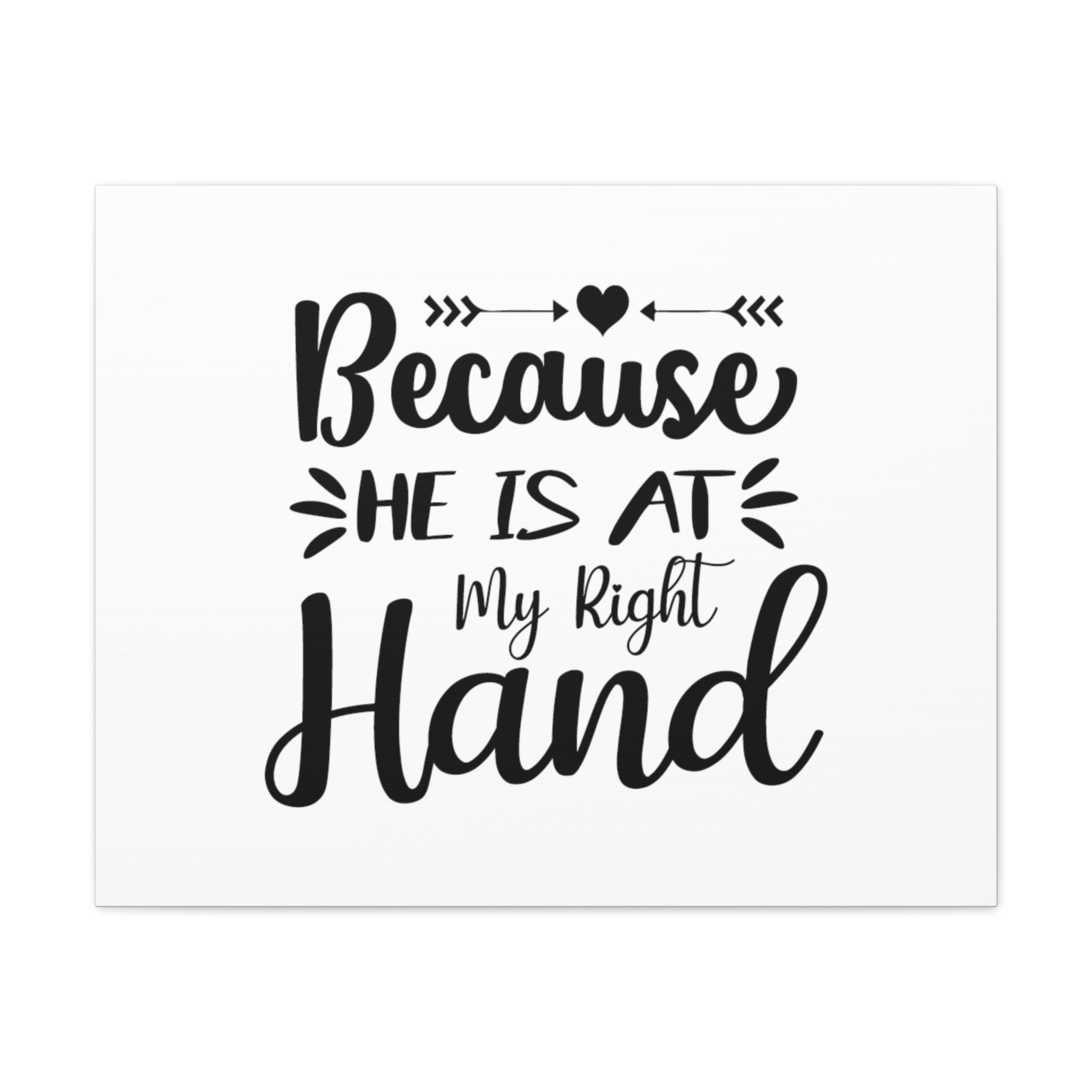 Scripture Walls Psalm 89:13 He Is At My Right Hand Bible Verse Canvas ...