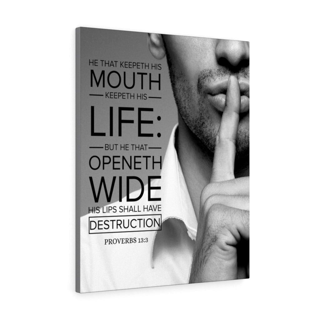 Scripture Walls He That Keepeth His Mouth Proverbs 13:3 Bible Verse ...