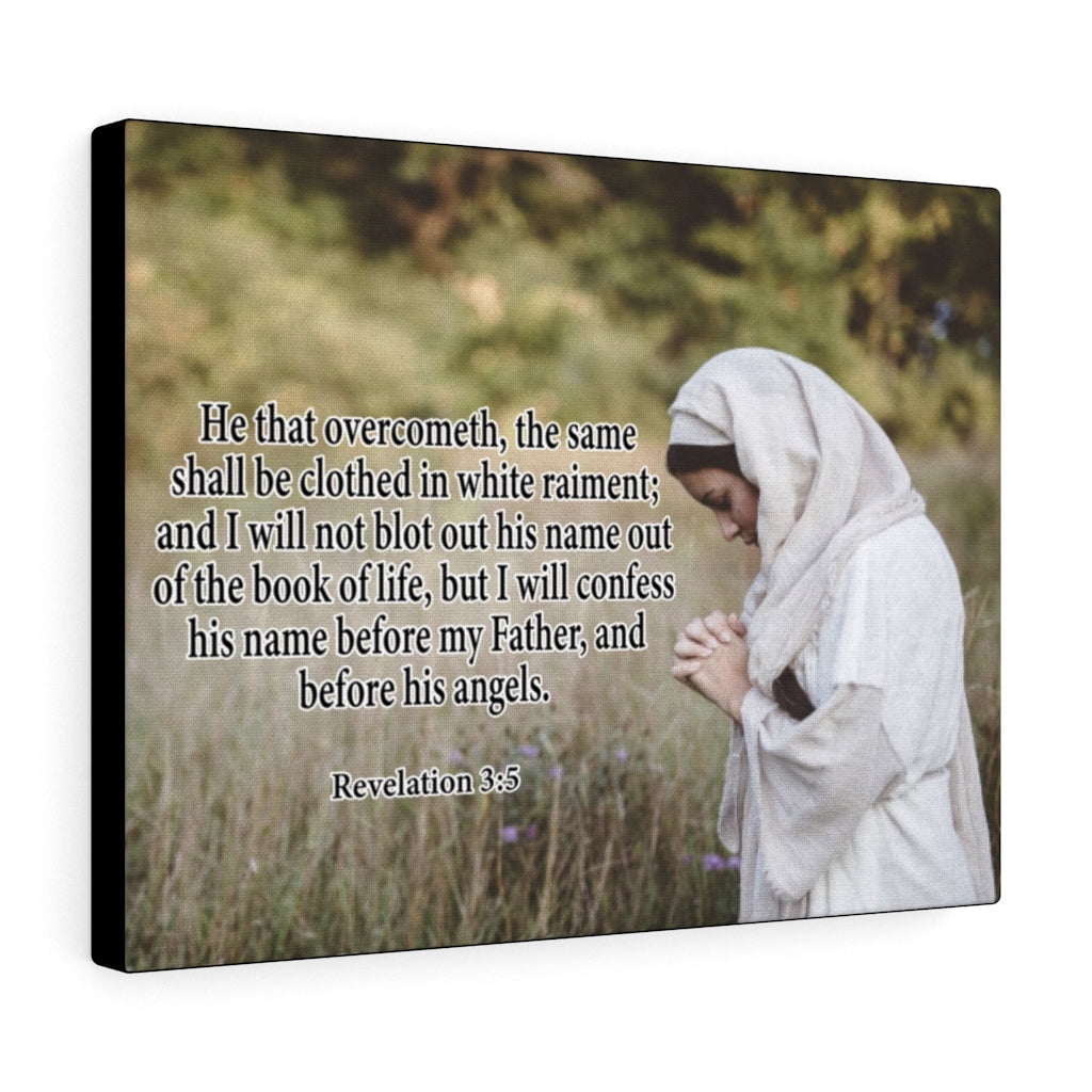 Scripture Walls He That Overcometh Revelation 3:5 Christian Home Decor ...