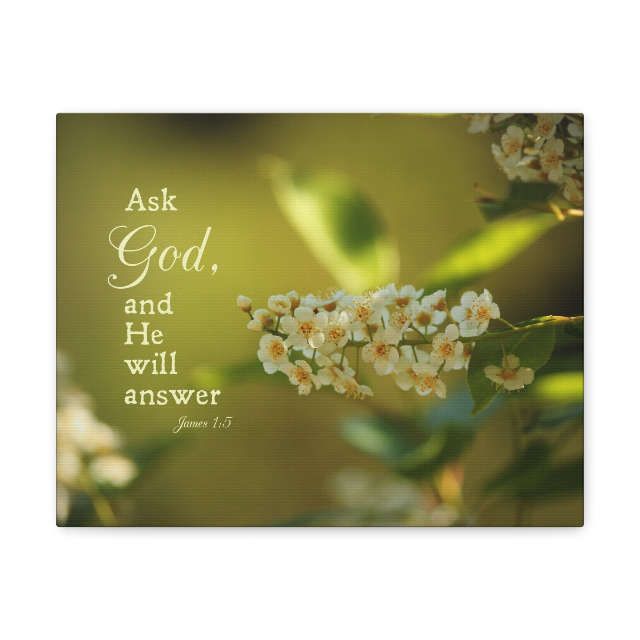 Scripture Walls He Will Answer James 1:5 Christian Wall Art Bible Verse ...