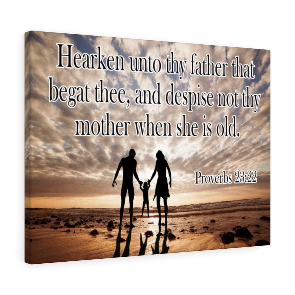Scripture Walls Hearken Unto Thy Father Proverbs 23:22 Scripture Bible ...