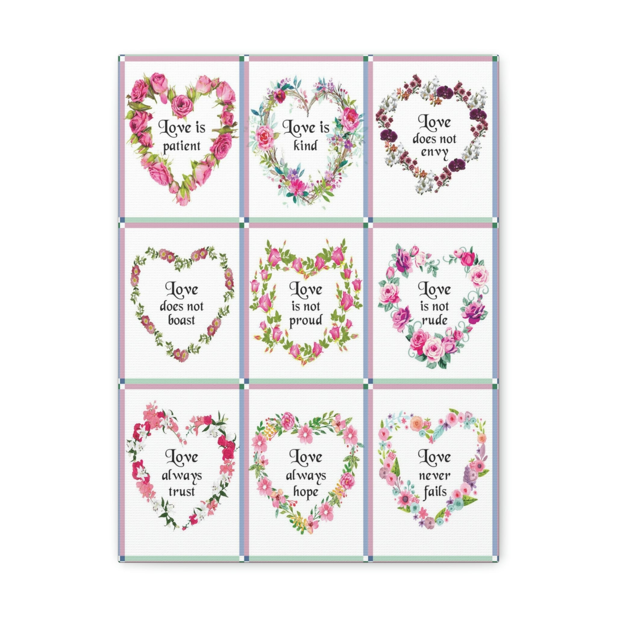 Scripture Walls Hearts of Love 1 Corinthians 13.4-8 Corinthians ...