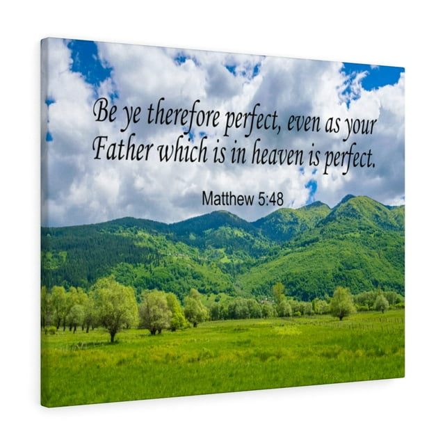 Scripture Walls Heaven is Perfect Matthew 5:48 Christian Wall Art Print ...