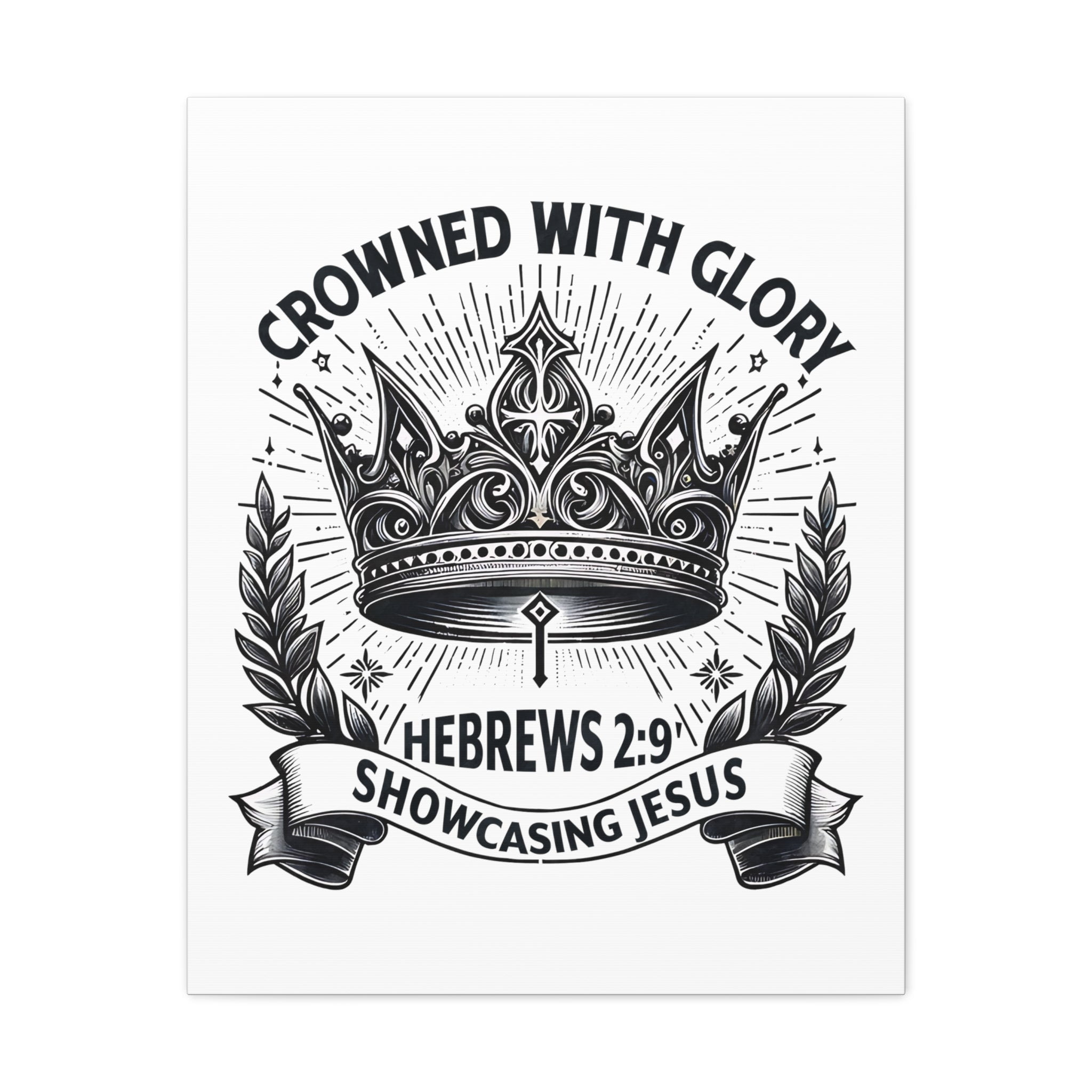 Scripture Walls Hebrews 2:9 Crowned With Glory Bible Verse Canvas ...