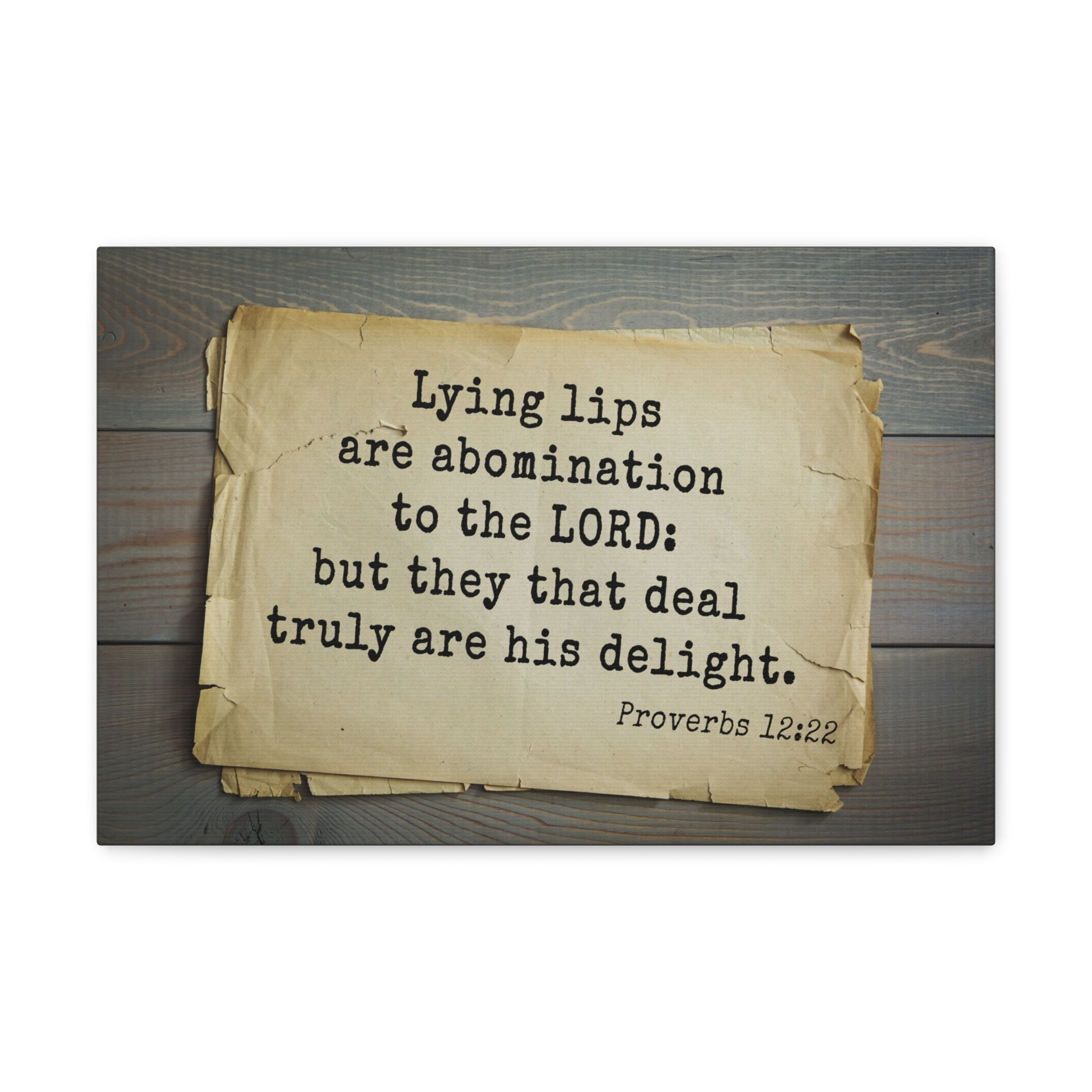 Scripture Walls His Delight Proverbs 12:22 Christian Wall Art Bible ...