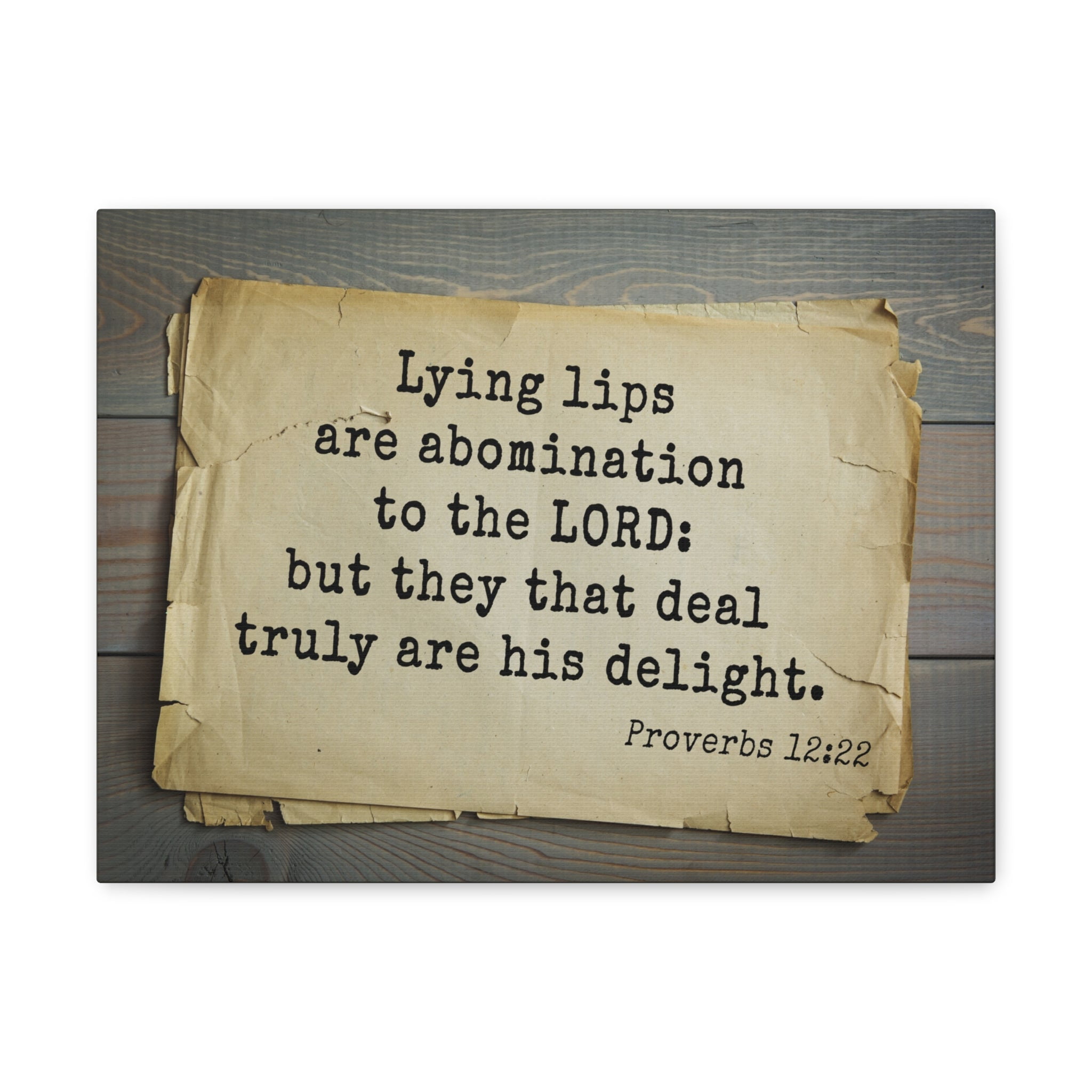 Scripture Walls His Delight Proverbs 12:22 Christian Wall Art Bible ...