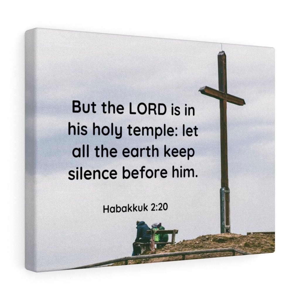 Scripture Walls Holy Temple Habakkuk 2:20 Bible Verse Canvas Christian ...