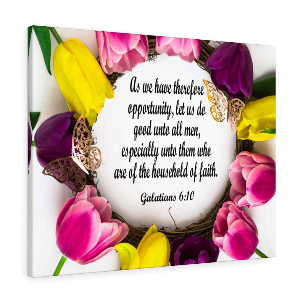 Scripture Walls Household of Faith Galatians 6:10 Bible Verse Canvas ...