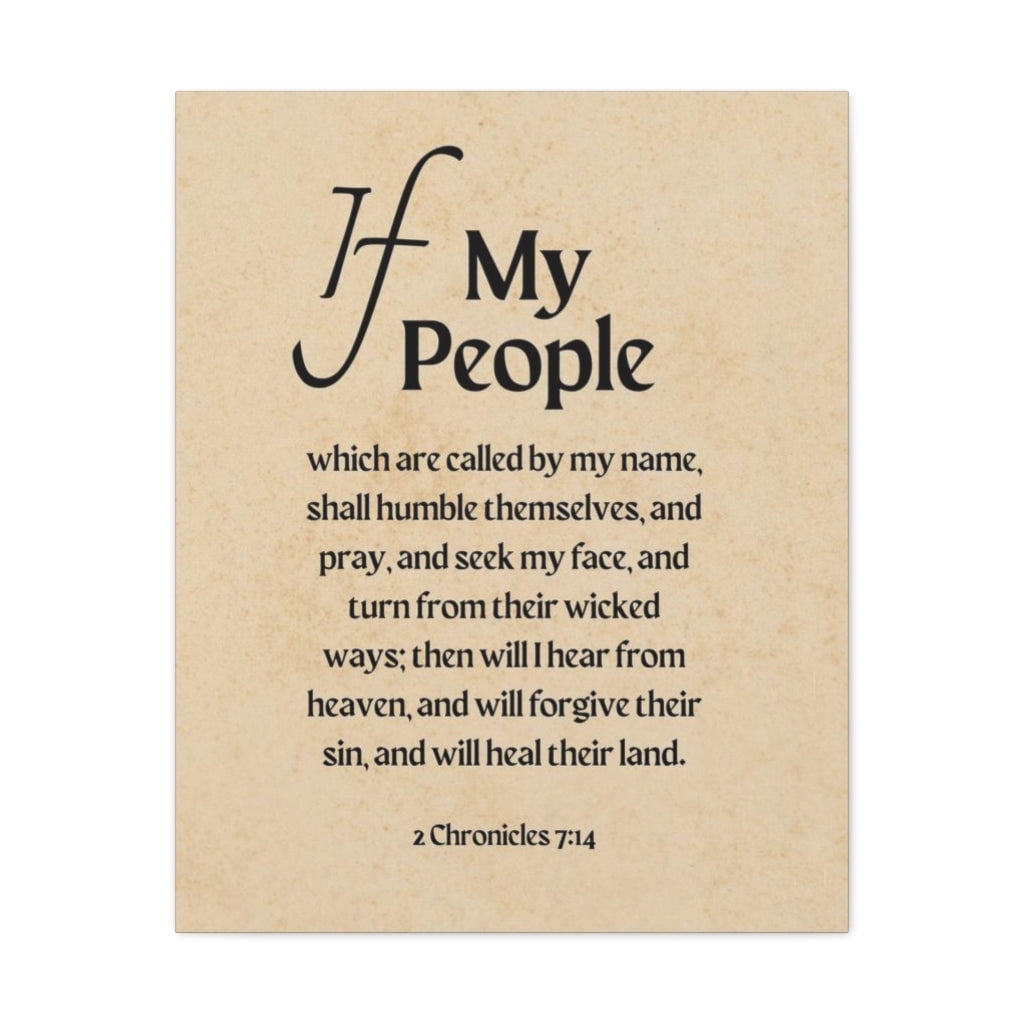 Scripture Walls Humble Themselves 2 Chronicles 7:14 Bible Verse Canvas ...