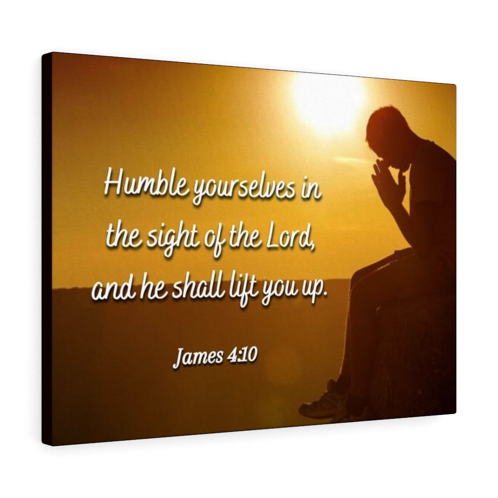 Scripture Walls Humble Yourselves James 4:10 Bible Verse Canvas ...