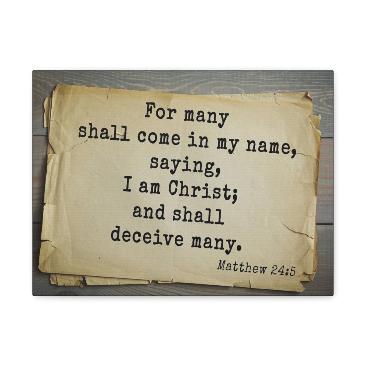 Scripture Walls I Am Christ Matthew 24:5 Bible Verse Canvas Christian ...