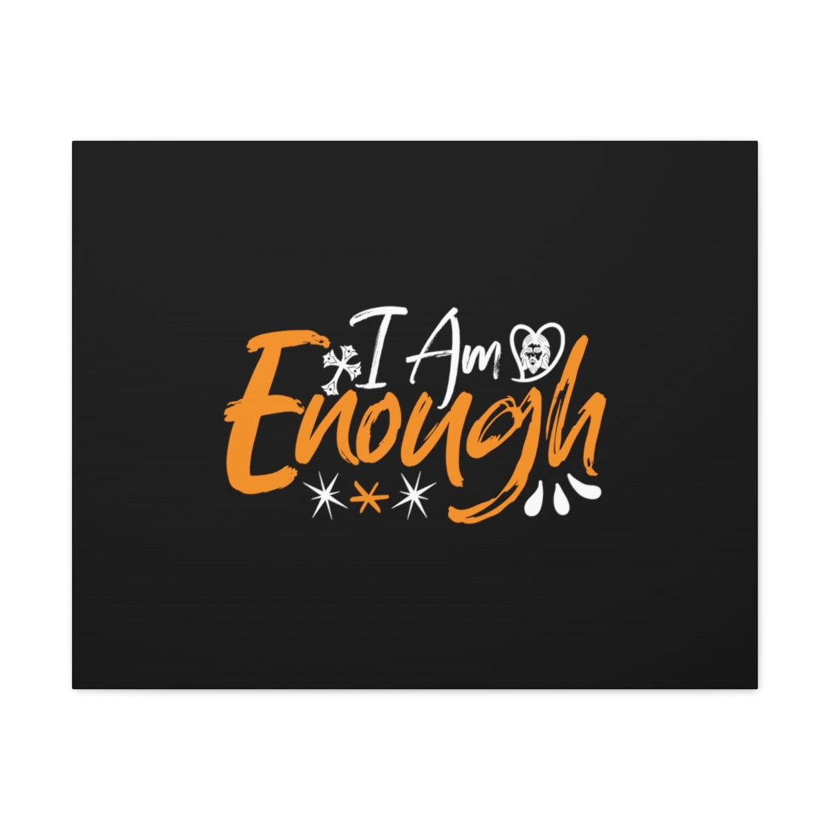 Scripture Walls I Am Enough Orange 2 Corinthians 12:9 Christian Wall ...