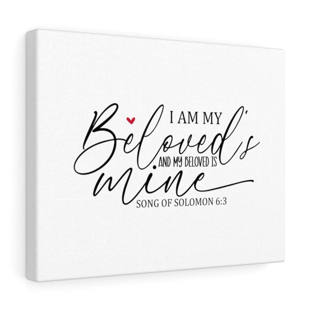 Scripture Walls I Am My Beloved Song Of Solomon 6:3 Bible Verse Canvas ...