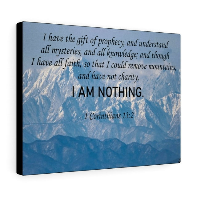 Scripture Walls I Am Nothing 1 Corinthians 13:2 Bible Verse Canvas ...
