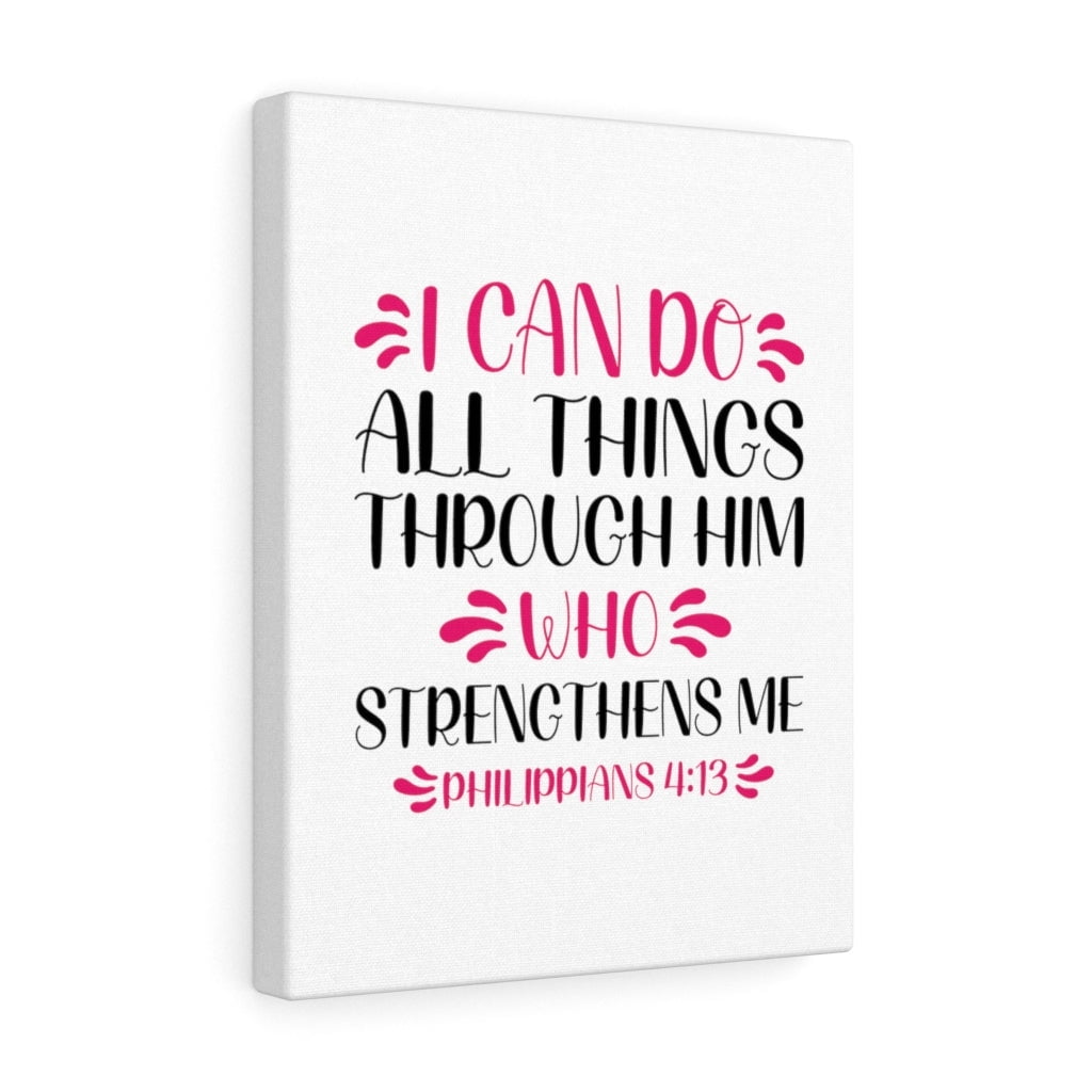 Scripture Walls I Can Do All Things Philippians 4:13 Bible Verse Canvas ...