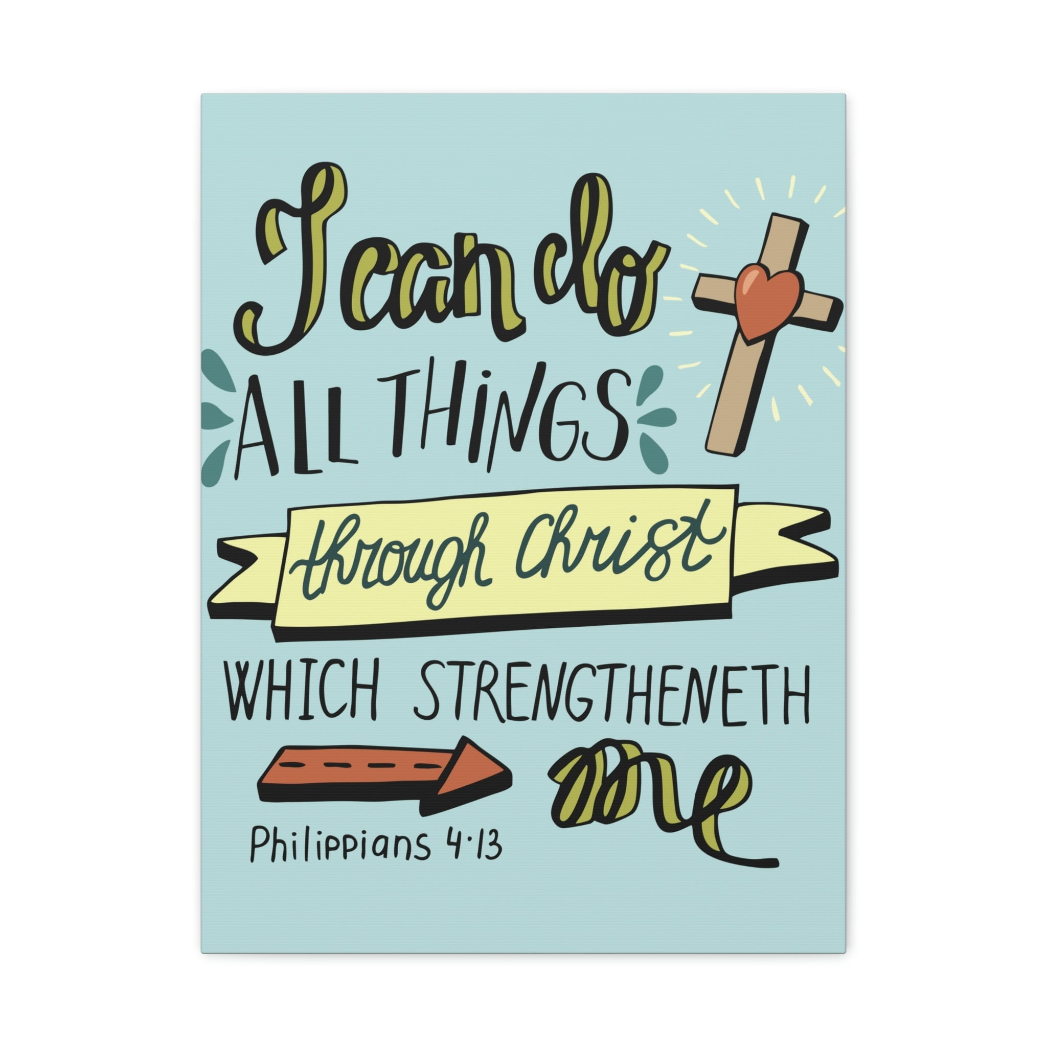 Scripture Walls I Can Do All Things Philippians 4:13 Colored Bible ...