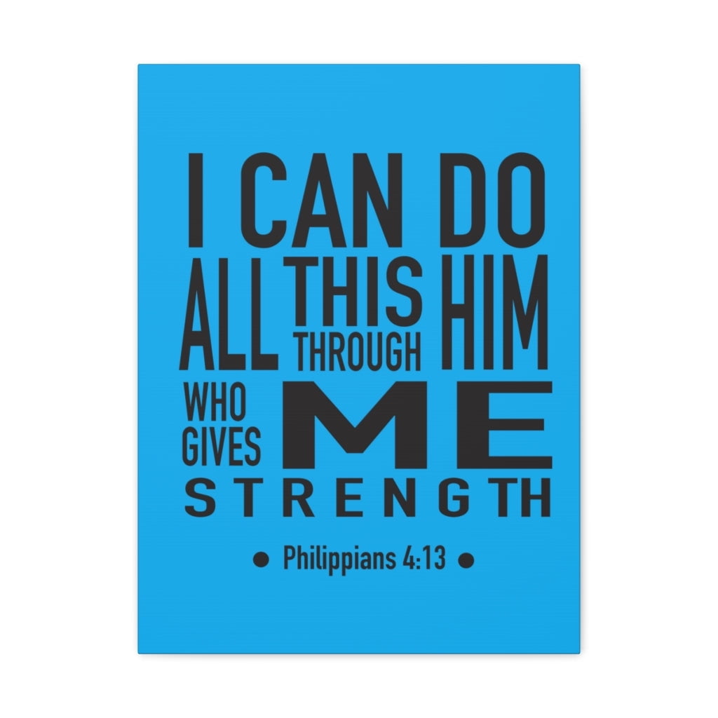 Scripture Walls I Can Do All This Philippians 4:13 Bible Verse Canvas ...