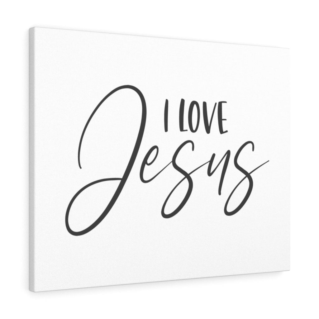 Scripture Walls I Love Jesus Bible Verse Canvas Christian Wall Art ...