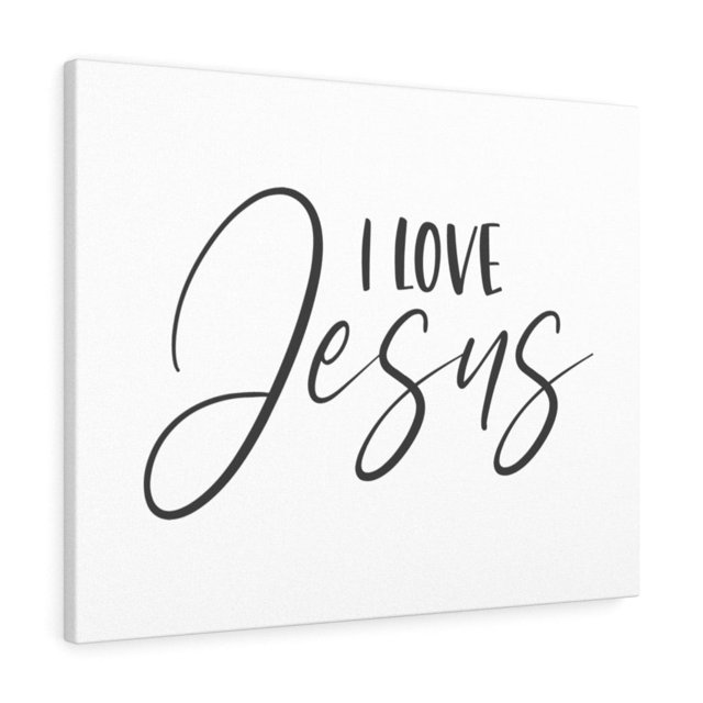 Scripture Walls I Love Jesus Bible Verse Canvas Christian Wall Art ...