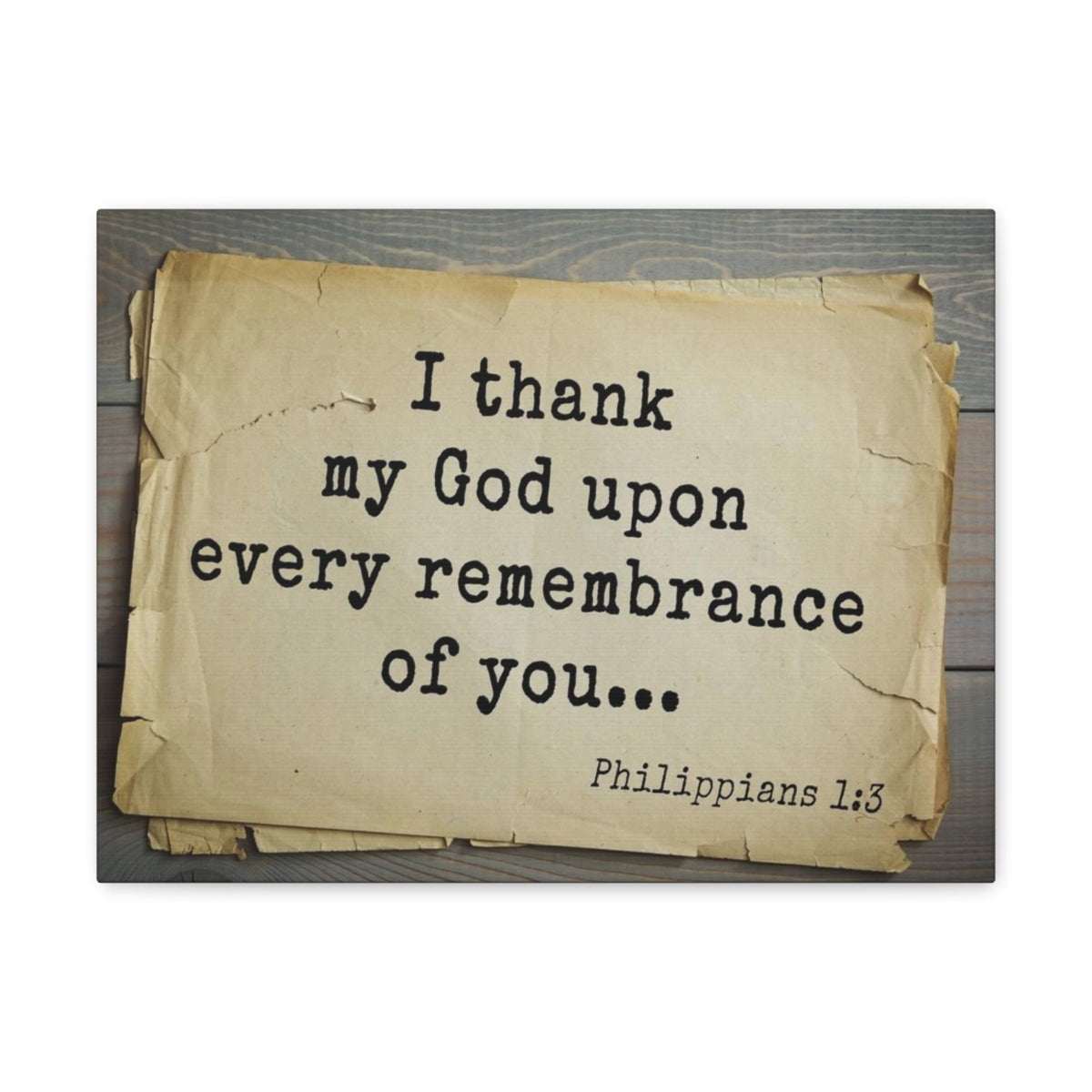Scripture Walls I Thank My God Philippians 1:3 Bible Verse Canvas ...
