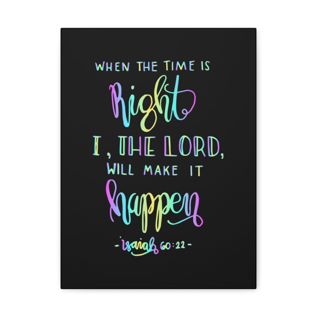 Scripture Walls I The Lord Isaiah 60:22 Christian Wall Art Bible Verse ...