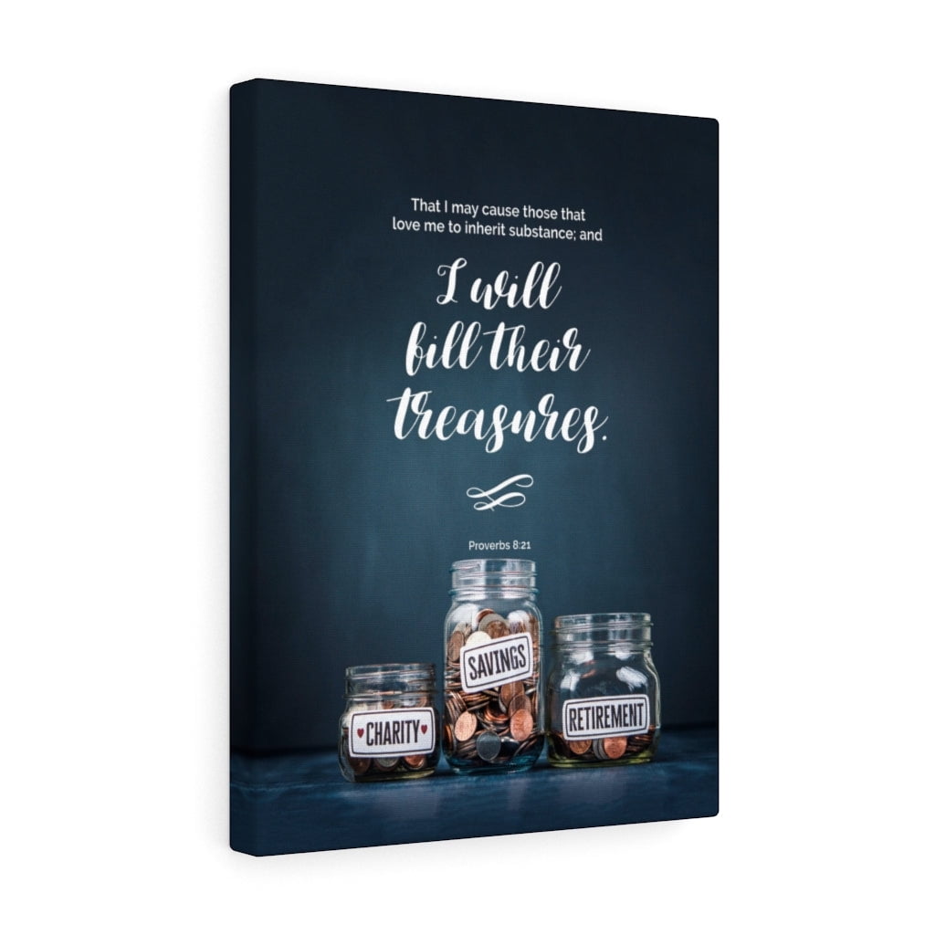 Scripture Walls I Will Bill Their Treasures Proverbs 8:21 Bible Verse ...