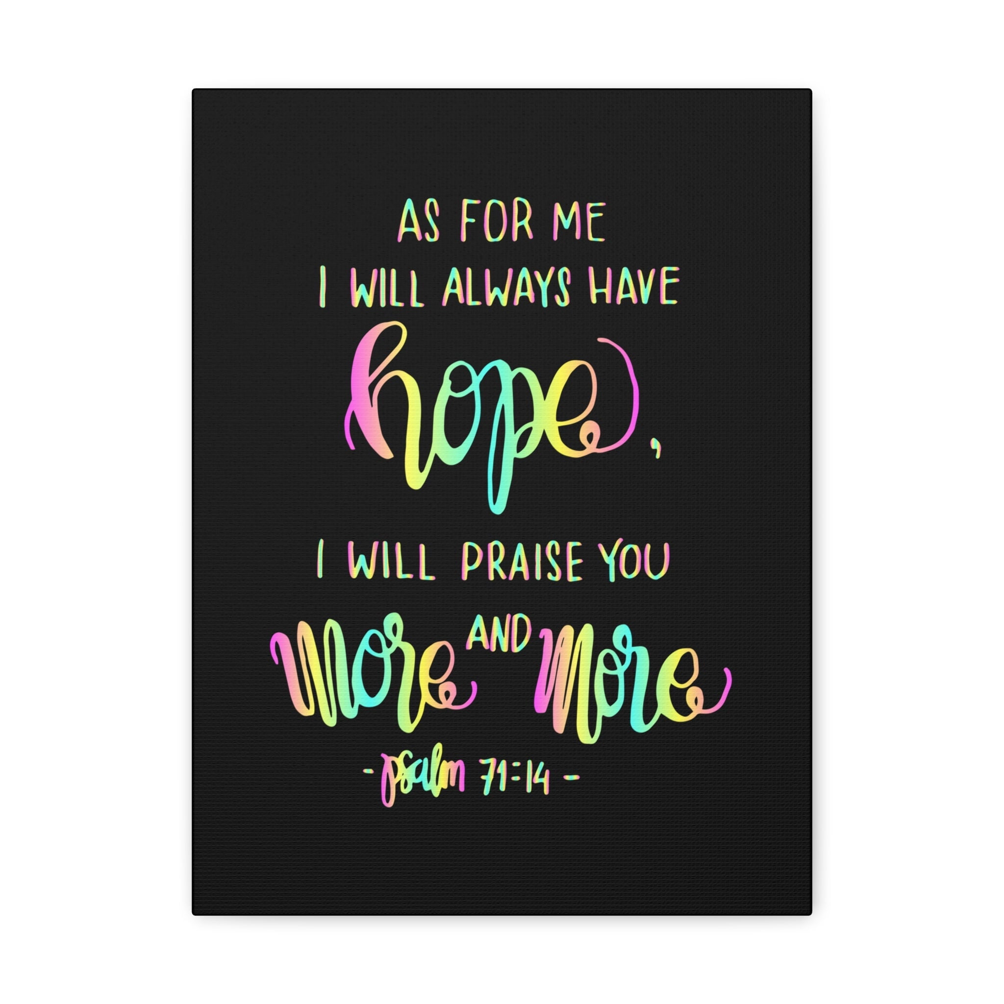 Scripture Walls I Will Praise You Psalm 71:14 Christian Wall Art Bible ...
