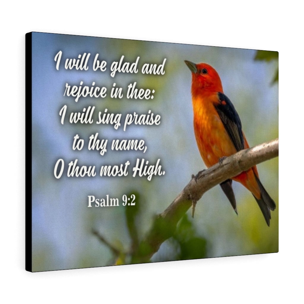 Scripture Walls Psalm 9:2 I Will Sing Praise Bible Verse Canvas ...