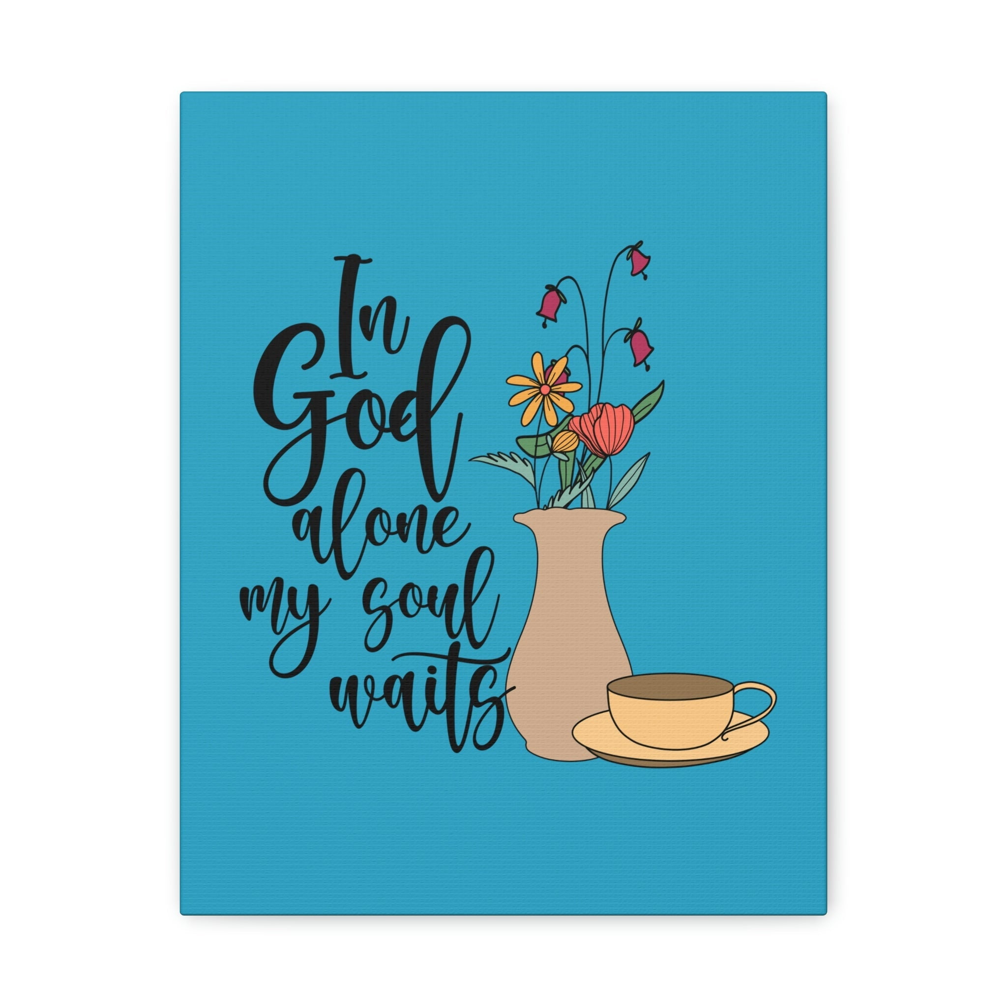 Scripture Walls In God Alone 1 Timothy 2:5 Light Blue Christian Wall ...