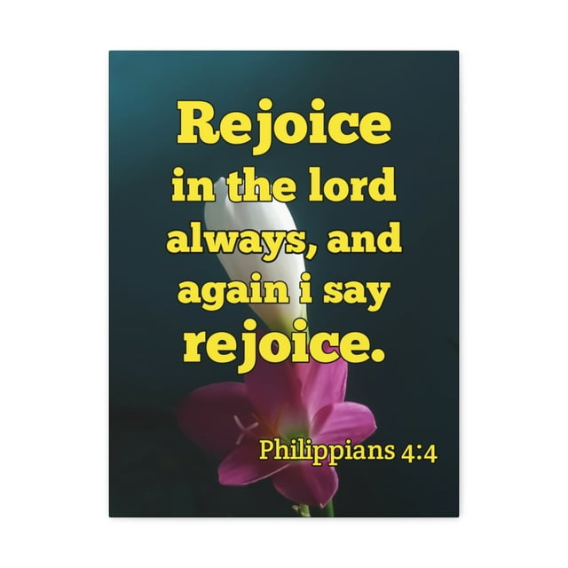 Scripture Walls In The Lord Always Philippians 4:4 Christian Wall Art ...