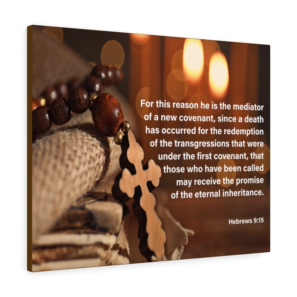 Scripture Walls Internal Inheritance Hebrews 9:15 Bible Verse Canvas ...