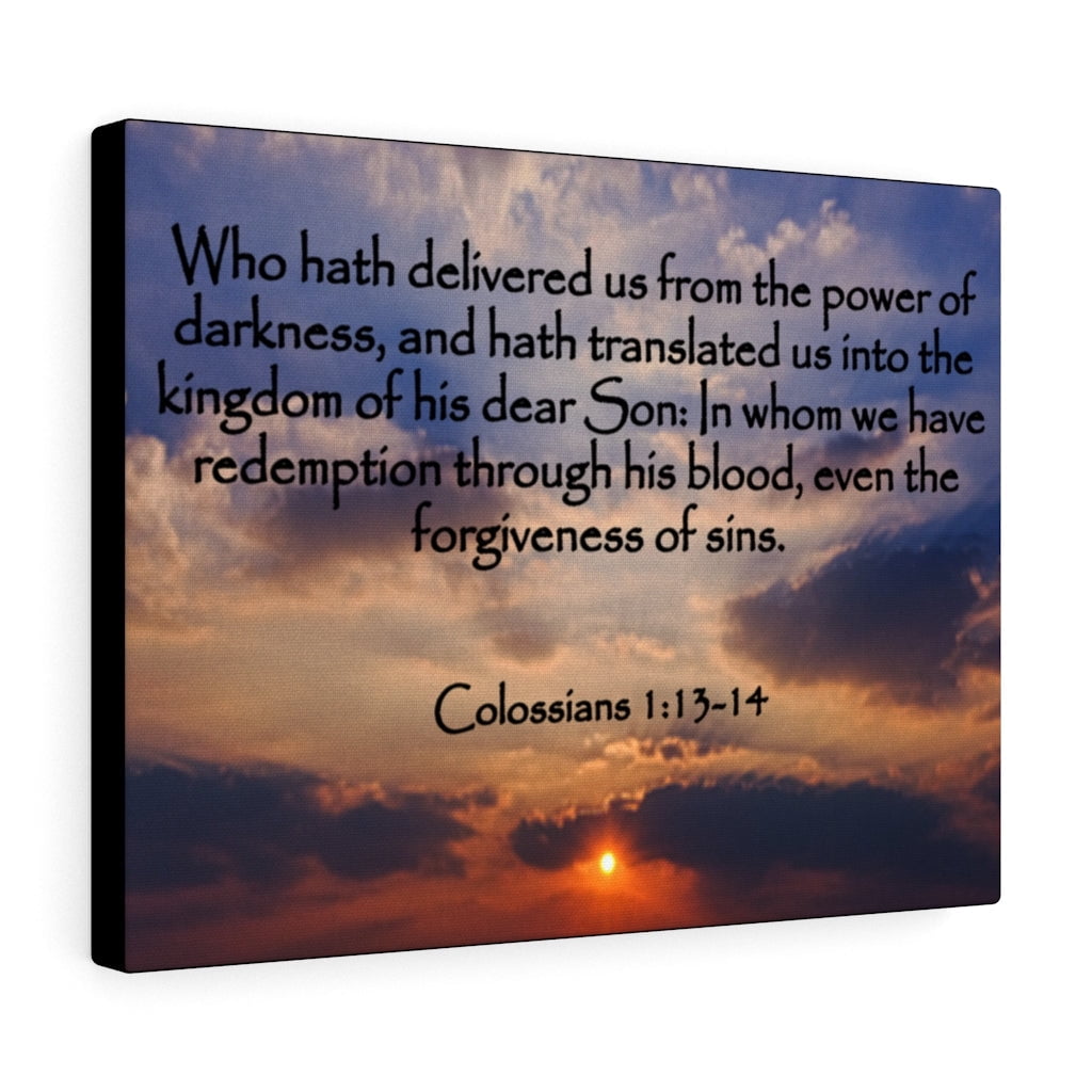 Scripture Walls Into The Kingdom of His Dear Son Colossians 1:13-14 ...