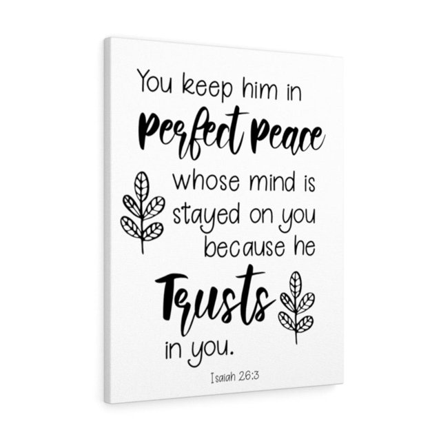 Scripture Walls Isaiah 26:3 Trusts In You Bible Verse Canvas Christian ...