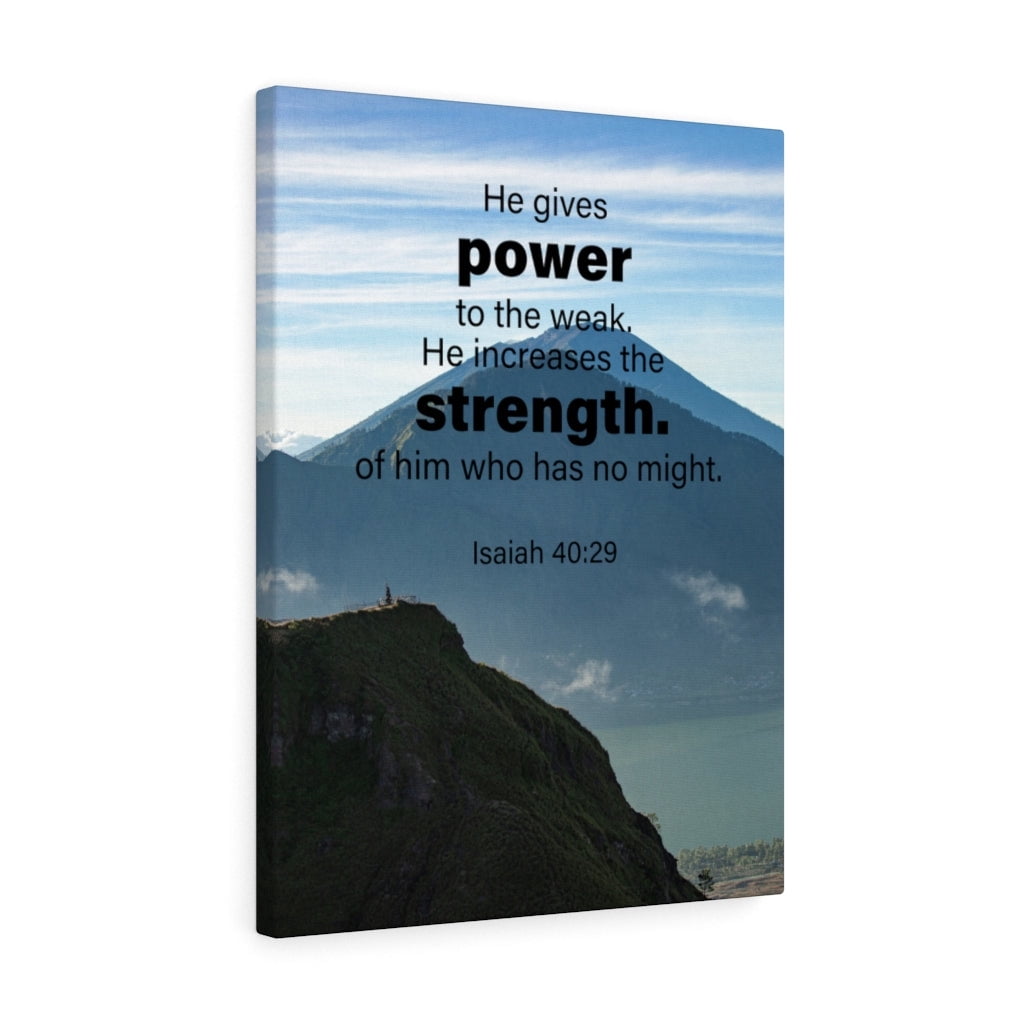 Scripture Walls Isaiah 40:29 Power to the Weak Bible Verse Canvas ...