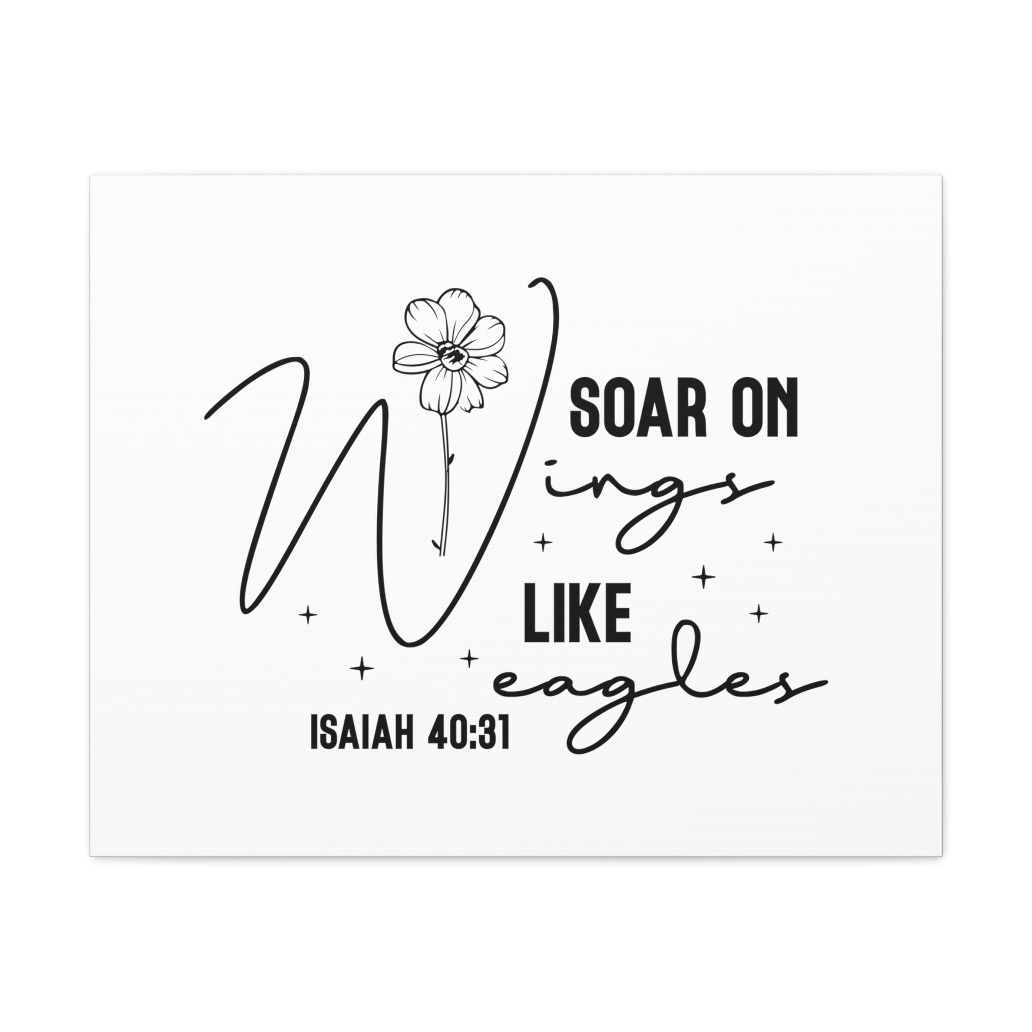 Scripture Walls Isaiah 40:31 Soar on Wings Bible Verse Canvas Christian ...