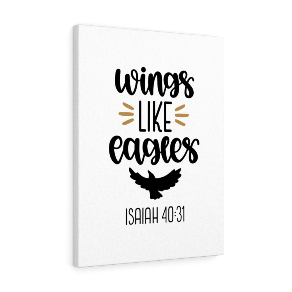 Scripture Walls Isaiah 40:31 Wings Like Eagles Bible Verse Canvas ...
