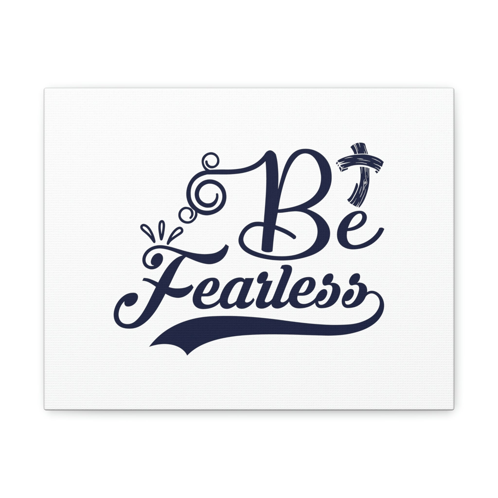Scripture Walls Isaiah 41:10 Be Fearless Blue Cross Bible Verse Canvas ...