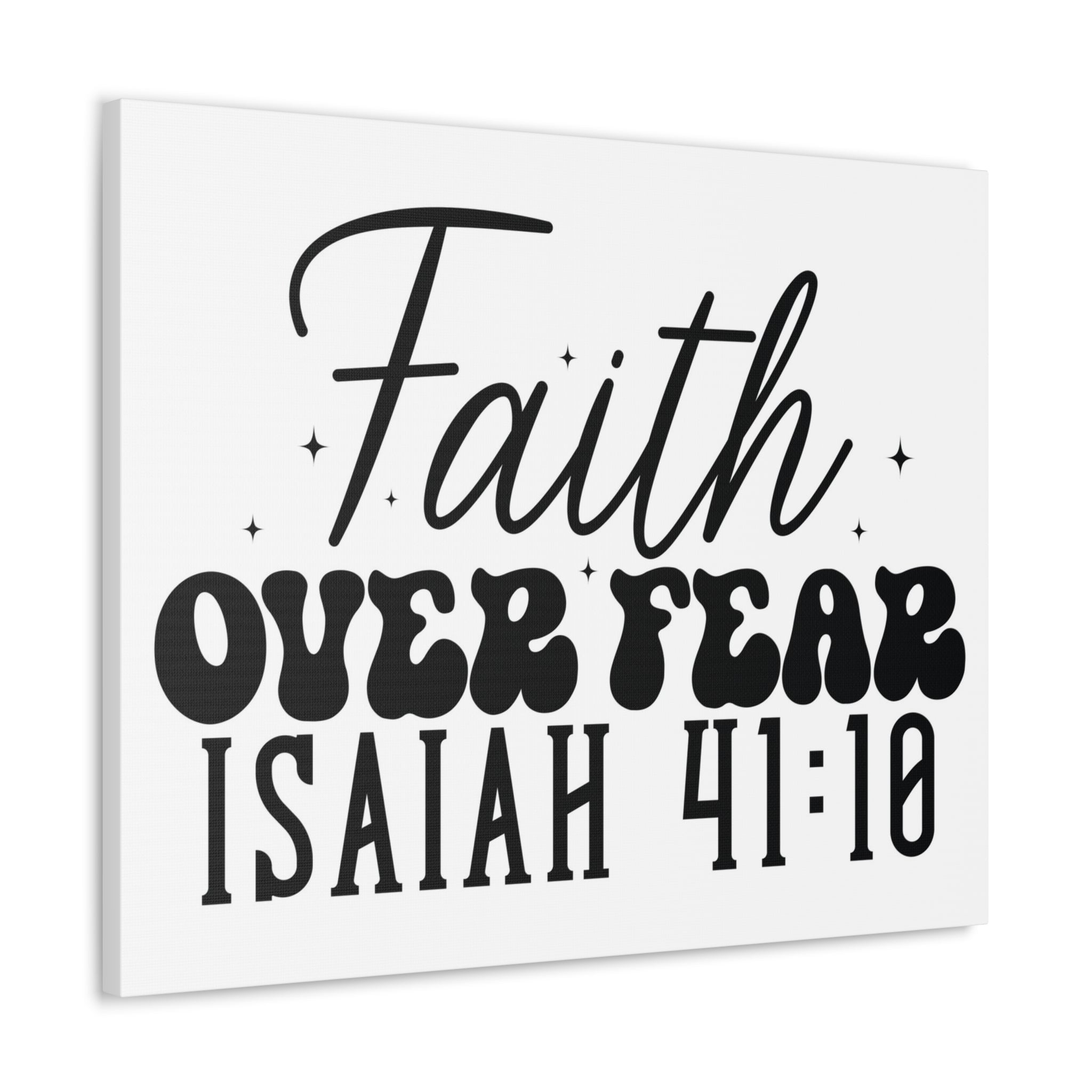 Scripture Walls Isaiah 41:10 Faith Over Fear Bible Verse Canvas ...