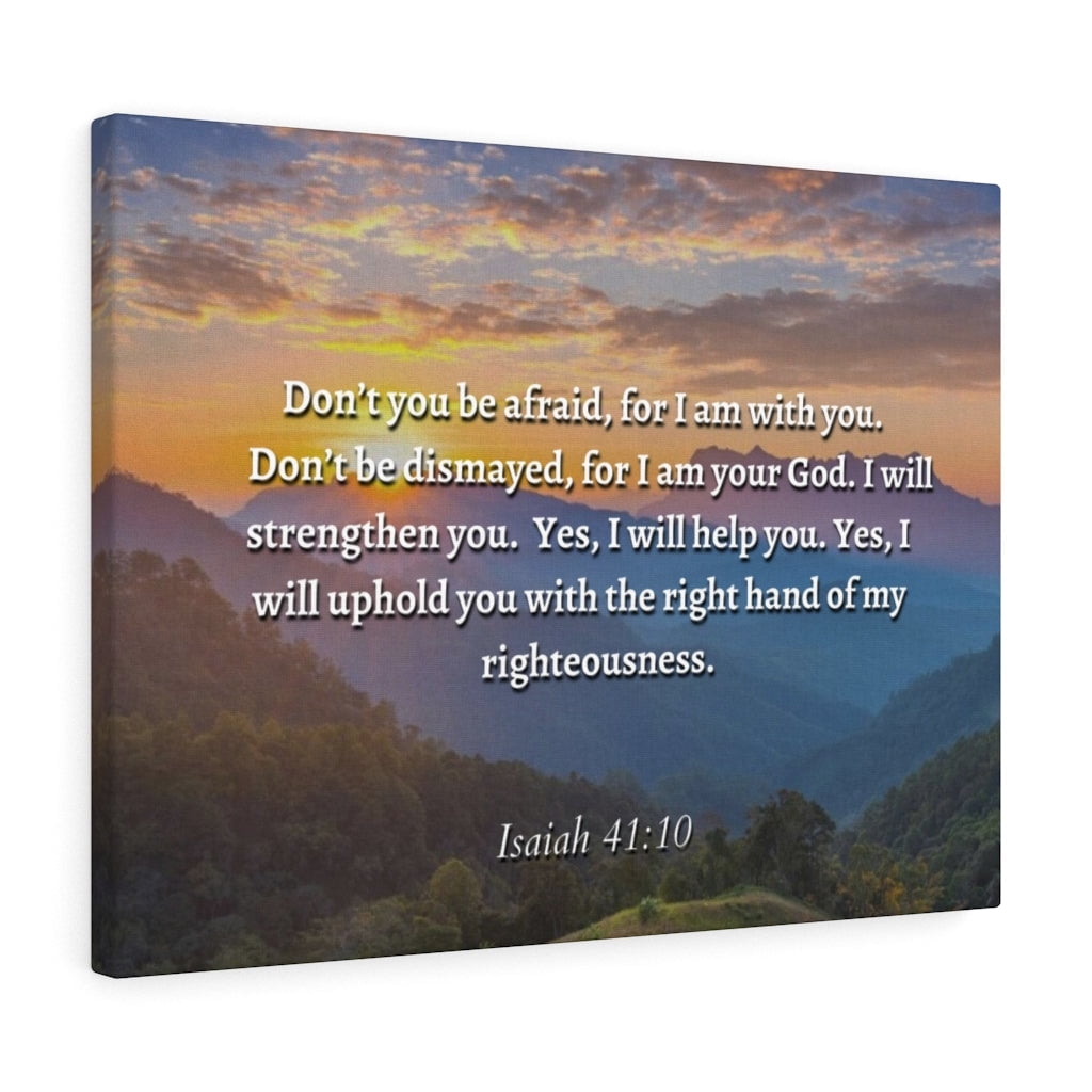 Scripture Walls Isaiah 41:10 Fear Not Sunset Bible Verse Canvas Christian Wall Art Ready to Hang ...