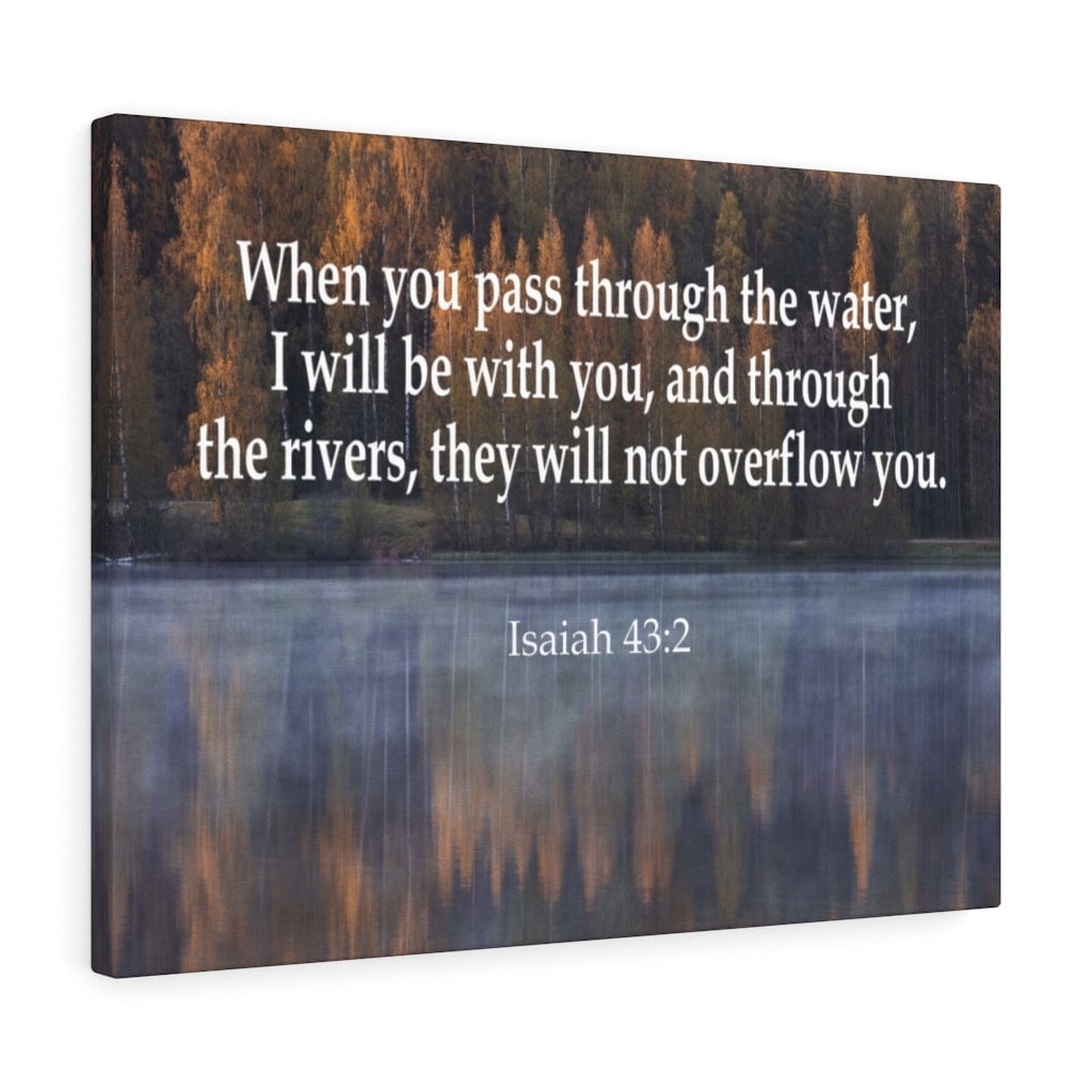 Scripture Walls Isaiah 43:2 Pass Trough the Water Bible Verse Canvas ...