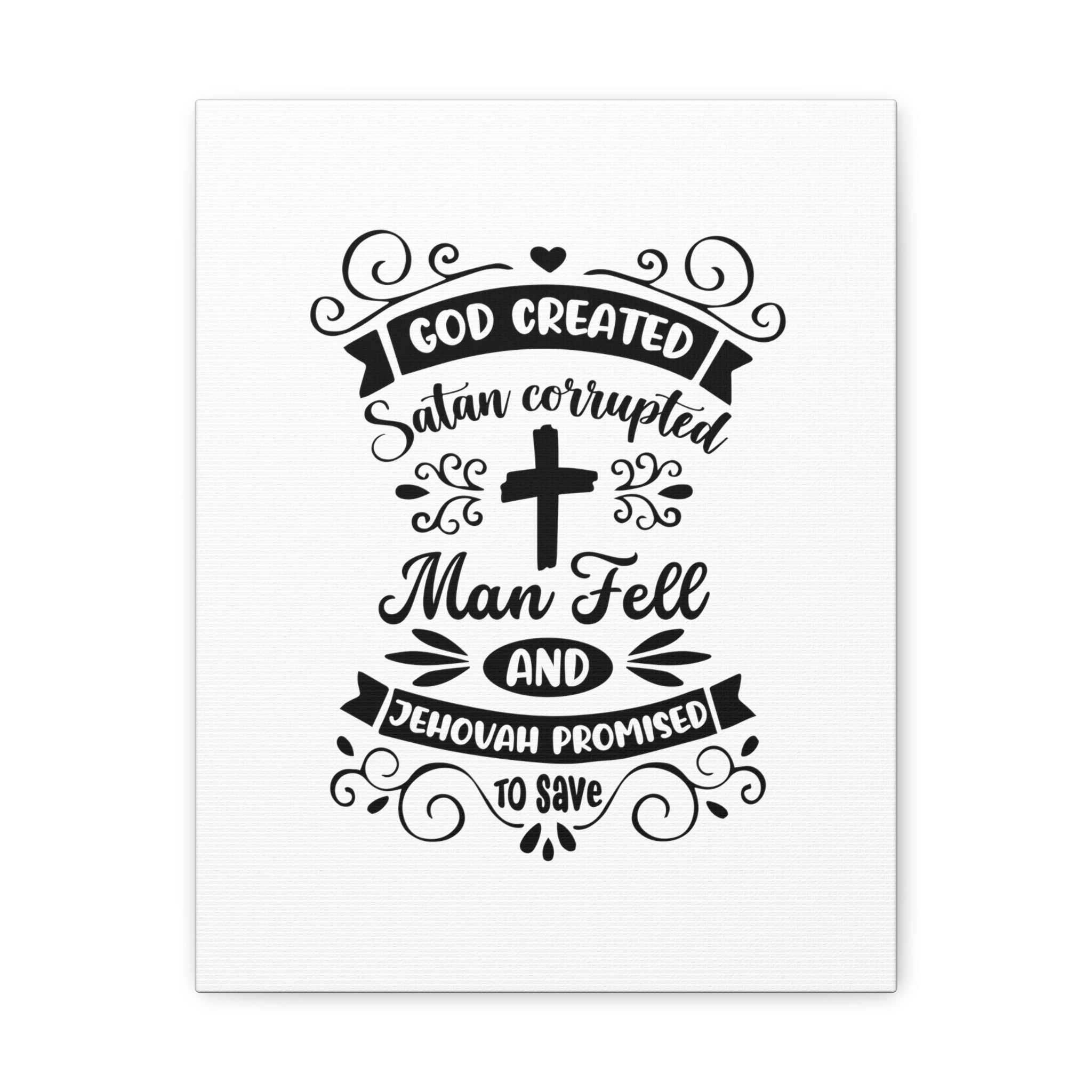 Scripture Walls Isaiah 45:18 Promised To Save Bible Verse Canvas ...