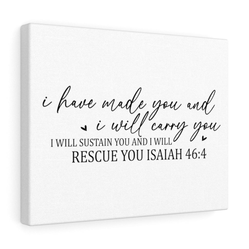 Scripture Walls Isaiah 46:4 I Will Sustain You Bible Verse Canvas ...