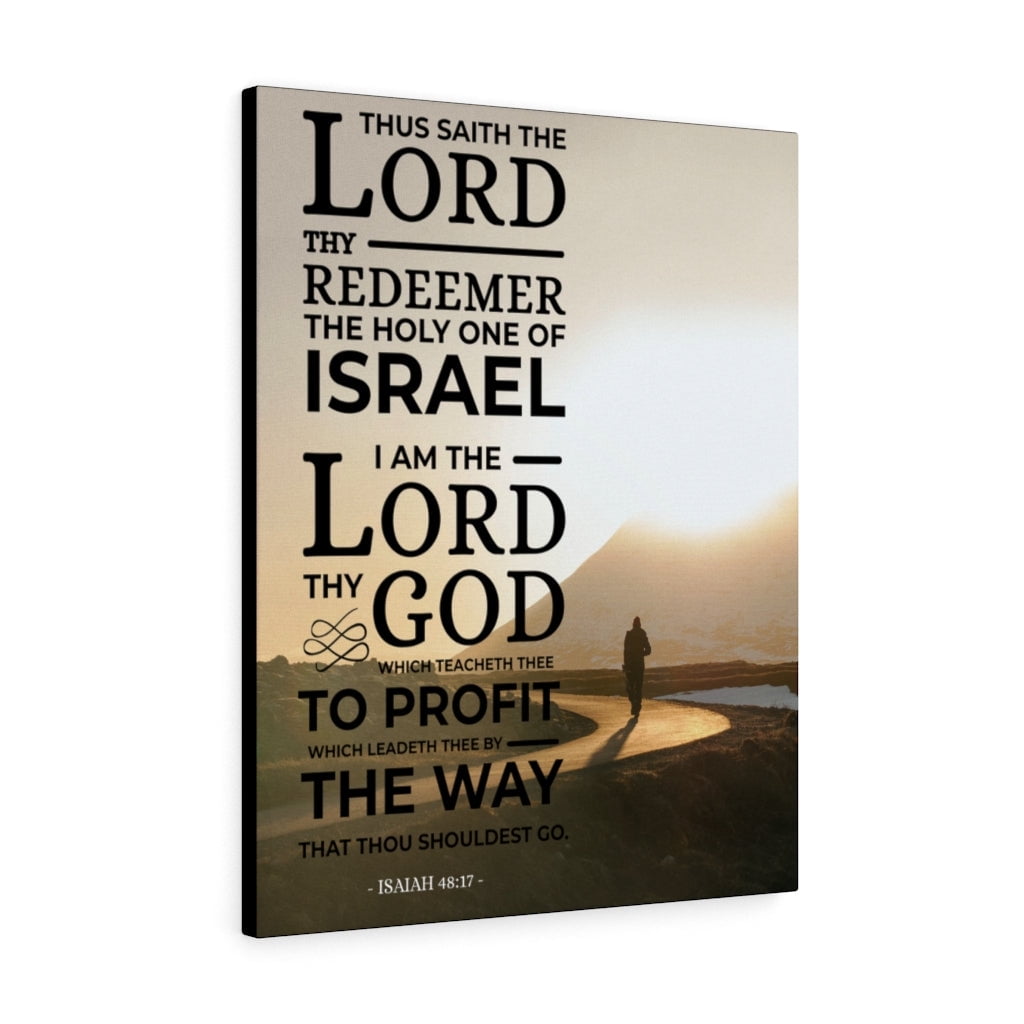 Scripture Walls Isaiah 48:17 I Am The Lord Thy God Bible Verse Canvas ...