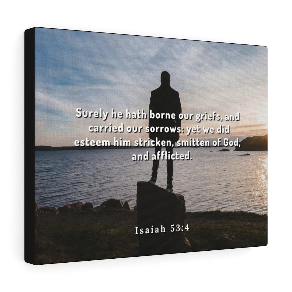 Scripture Walls Isaiah 53:4 Smitten Of God Bible Verse Canvas Christian ...