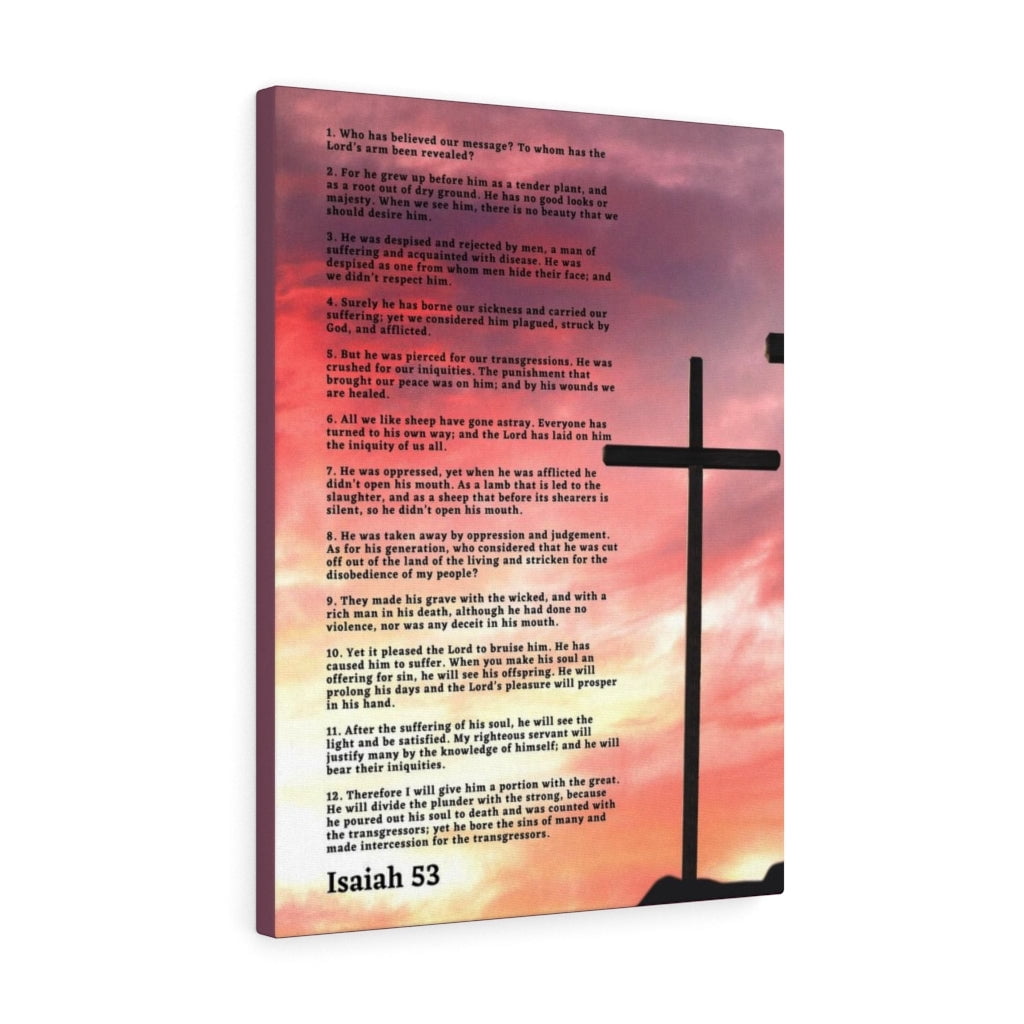 Scripture Walls Isaiah 53 Chapter Colored Bible Canvas Christian Wall ...