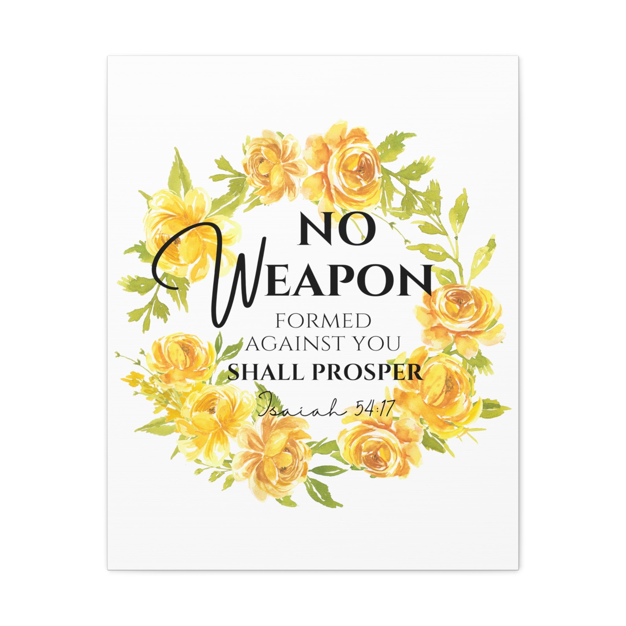 Scripture Walls Isaiah 54:17 No Weapon Bible Verse Canvas Christian ...