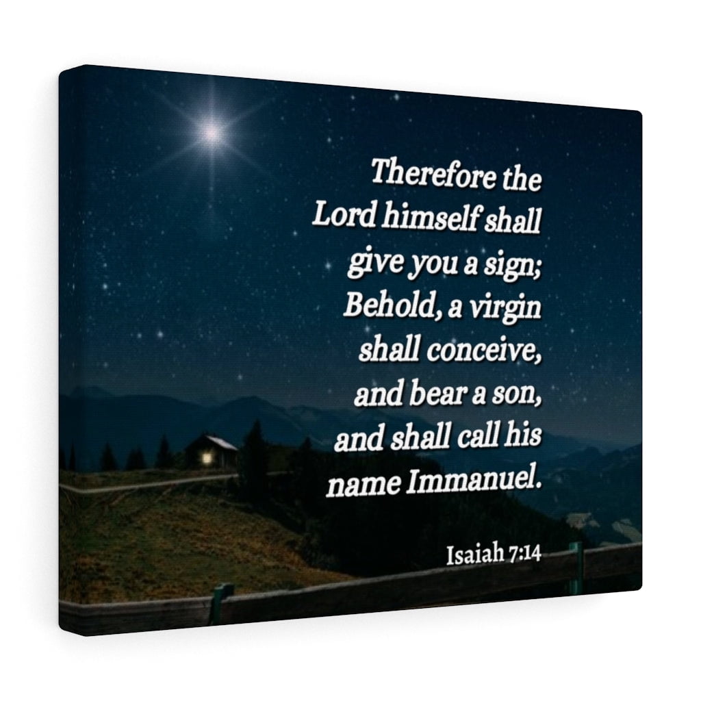 Scripture Walls Isaiah 7:14 Immanuel Bible Verse Canvas Christian Wall ...