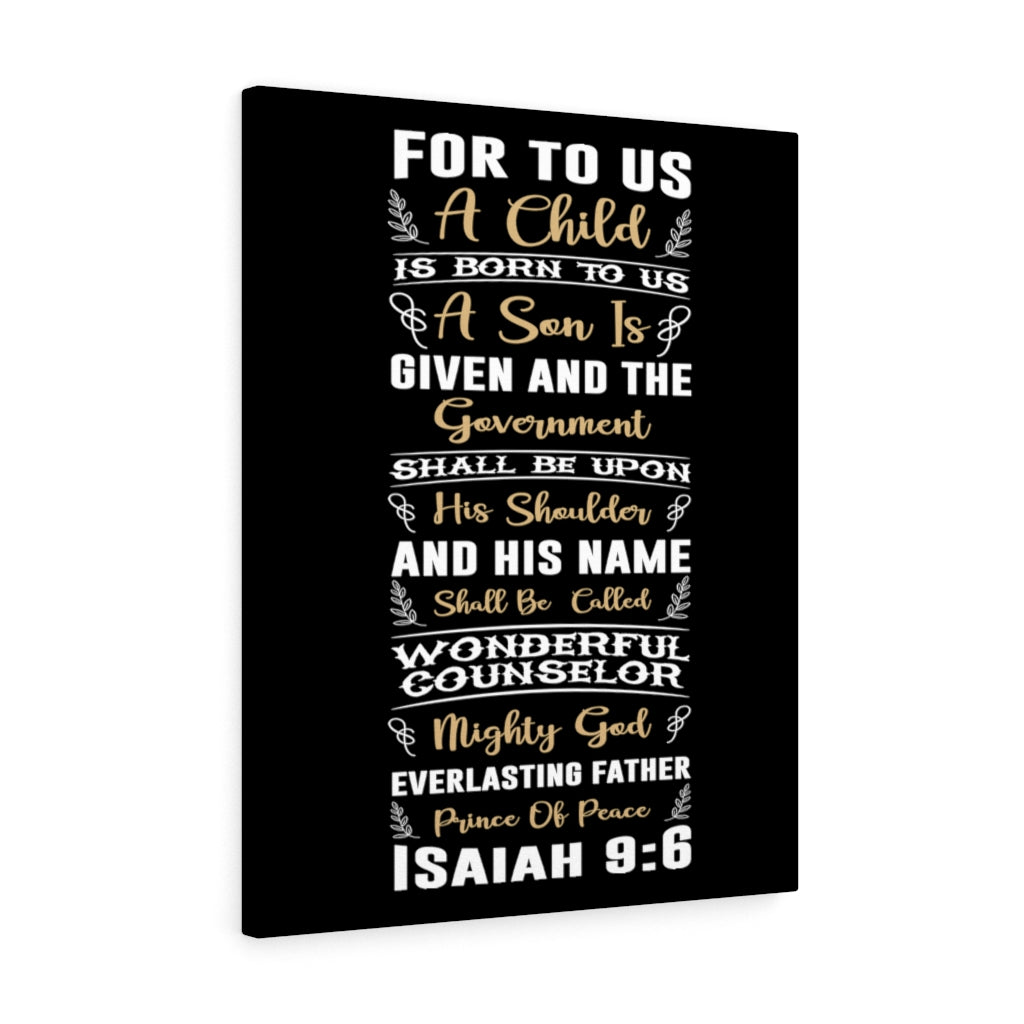 Scripture Walls Isaiah 9:6 Wonderful Bible Verse Canvas Christian Wall ...